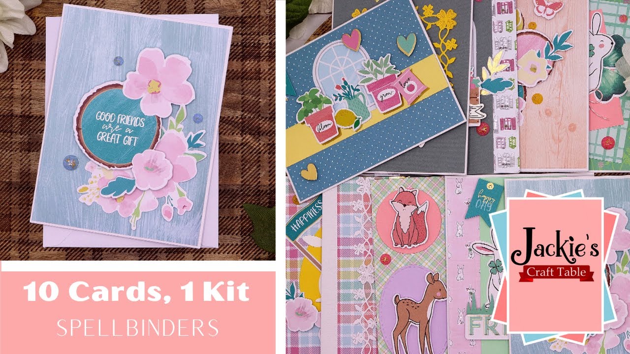 10 Cards, 1 Kit | Celebrate Spring | Spellbinders March Card Kit 2021 ...
