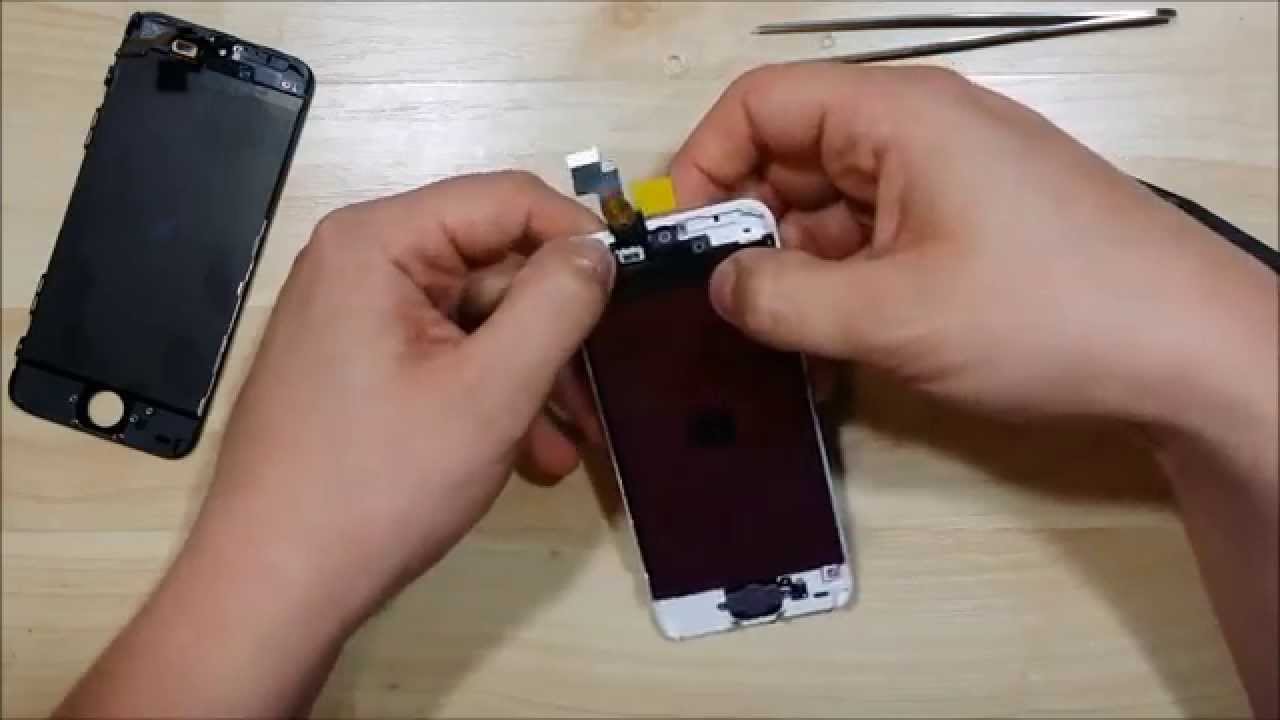 iPhone 5c lcd/screen replacement disassembly - YouTube
