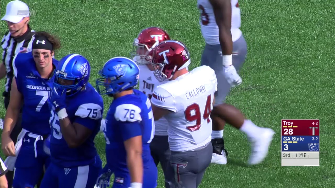 Troy - Georgia State Highlights - YouTube