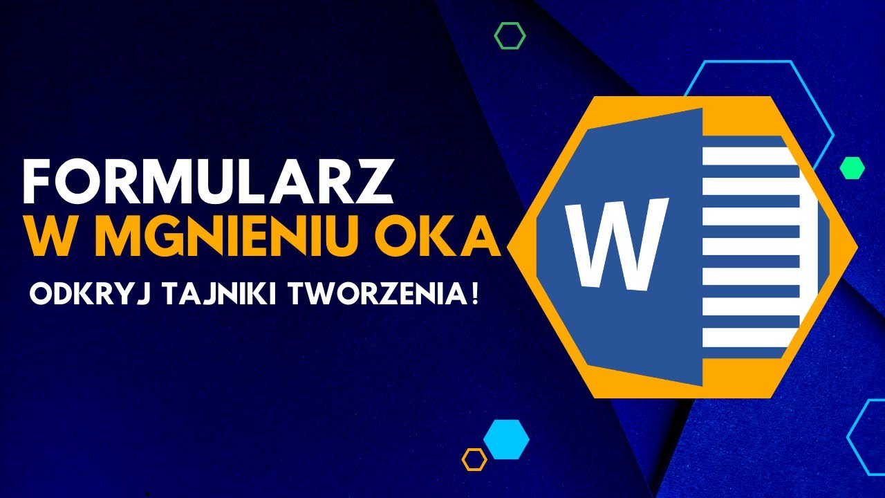 Jak utworzyć FORMULARZ do wypełnienia w programie Microsoft Word - YouTube