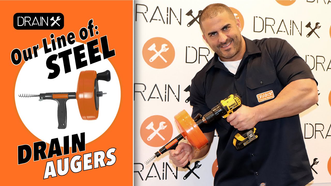 Say hello to our full line of Steel Drain Auger Plumbing Snakes | Drain ...