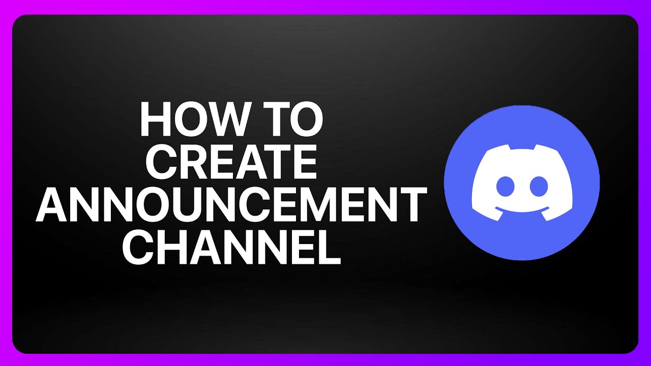 How To Create Announcement Channel In Discord ! Tutorial - YouTube