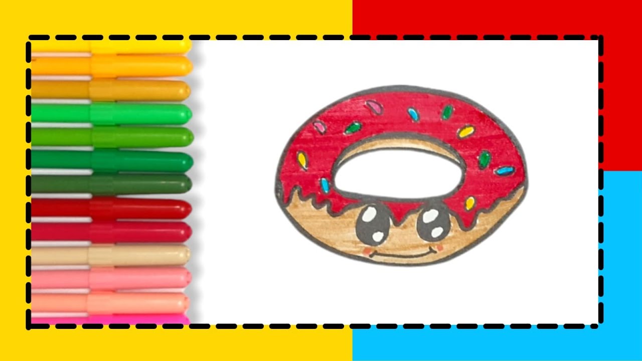 🍩😋 Como Dibujar una Rica Dona paso a paso 🍩 - YouTube