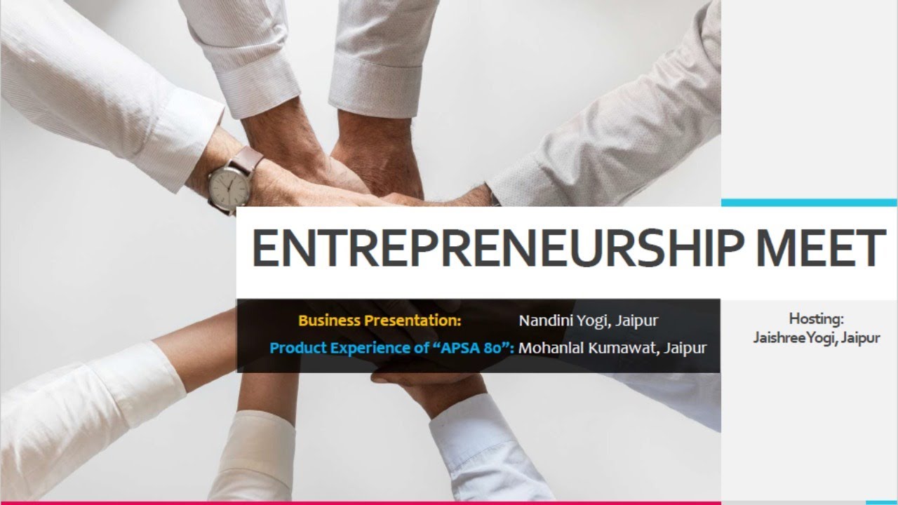 Entrepreneurship Meetup - 31 July - YouTube