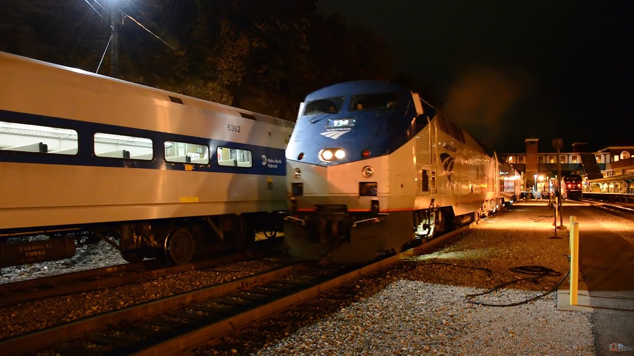 Amtrak Passenger Charter 869 Departs Poughkeepsie - YouTube