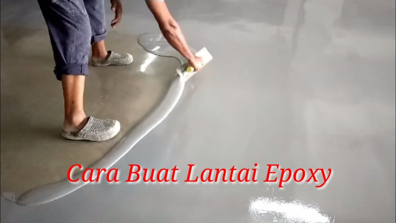 Cara membuat lantai epoxy - YouTube