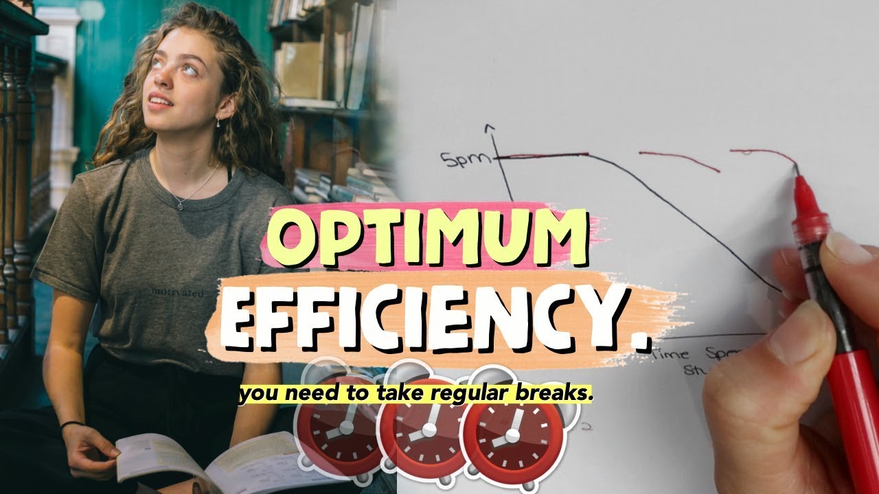 How to Study More Efficiently and Make Time Count. (Breaks MATTER 😌 ...