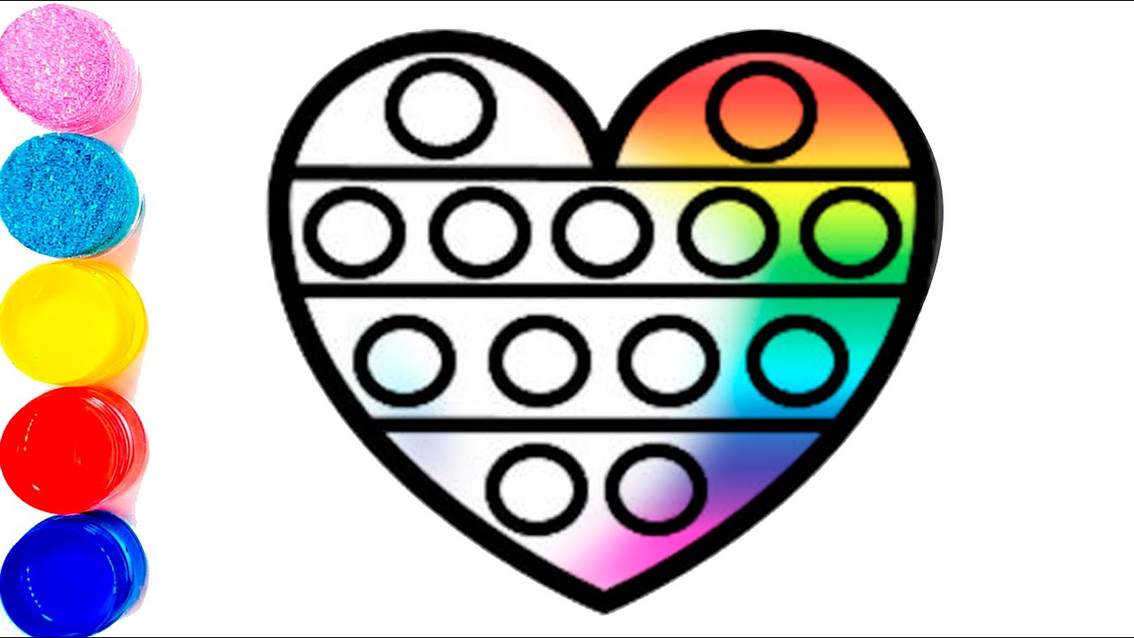 Draw a heart for children | рисуем сердце для детей | bolalar uchun ...