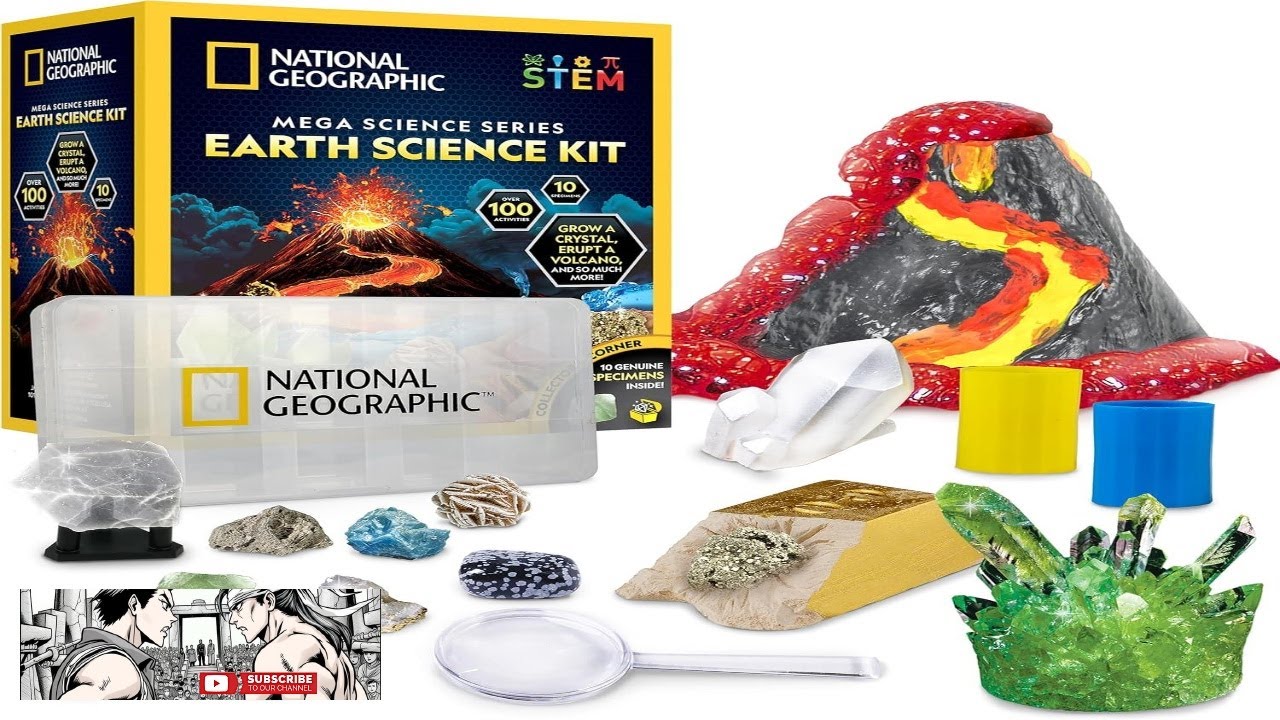 NATIONAL GEOGRAPHIC Earth Science Kit – 100+ Science Experiments ...