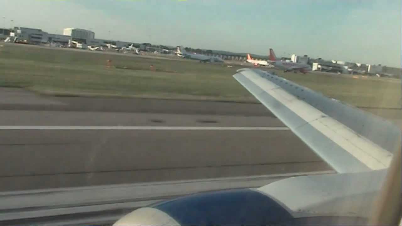 Boeing 737 takeoff Gatwick airport - YouTube