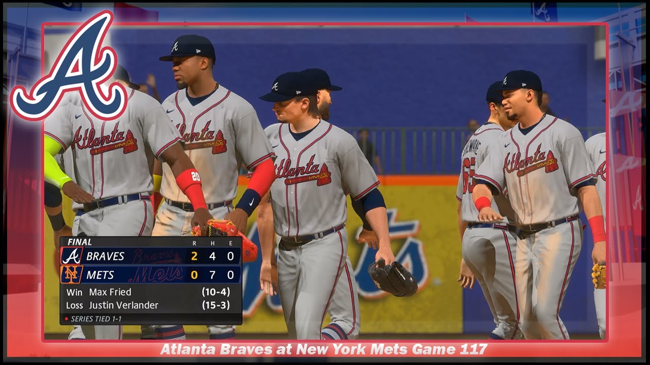 MLB THE SHOW 23 - Atlanta Braves at New York Mets Game 117 (Hall Of ...