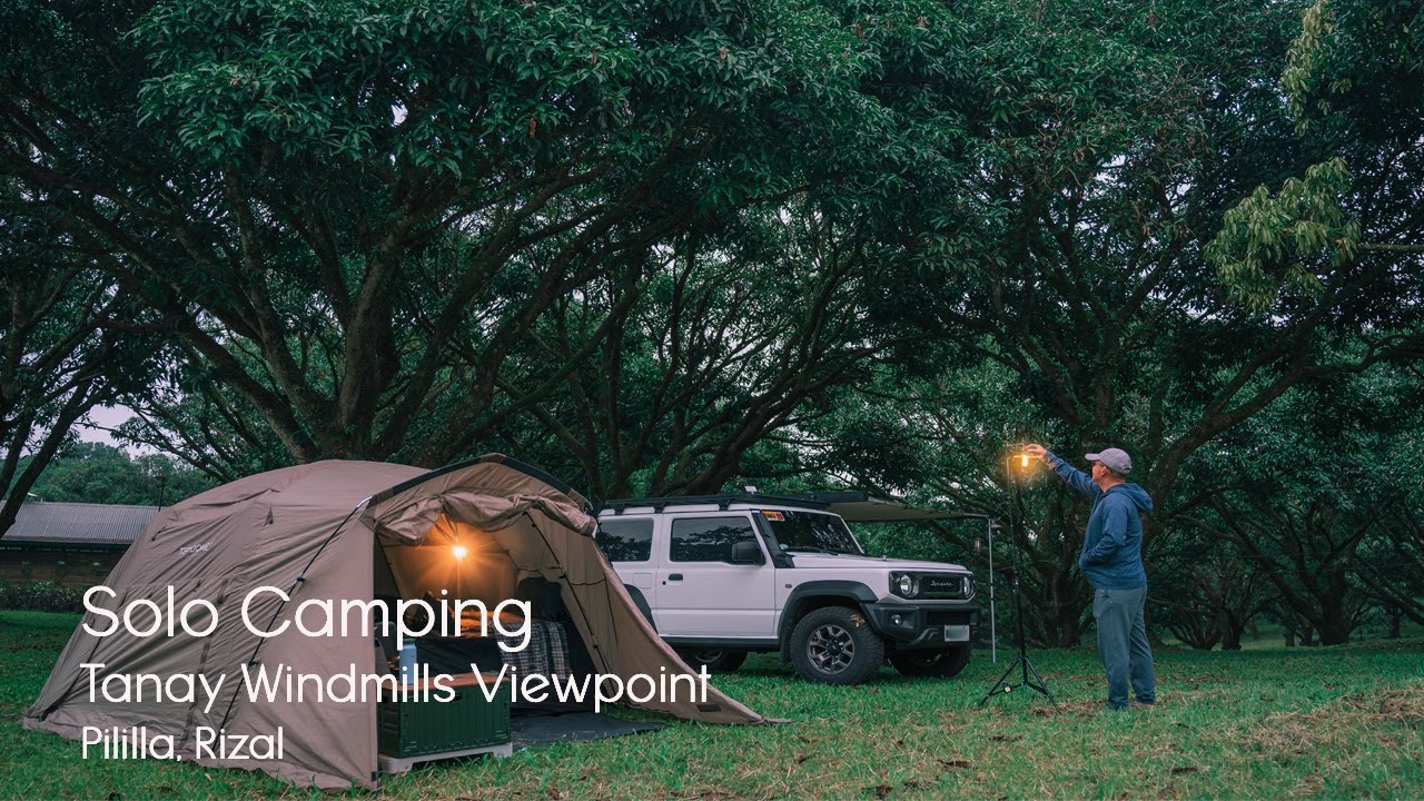 Solo Car Camping | Tanay Windmills Viewpoint | Jimny JB74 - YouTube