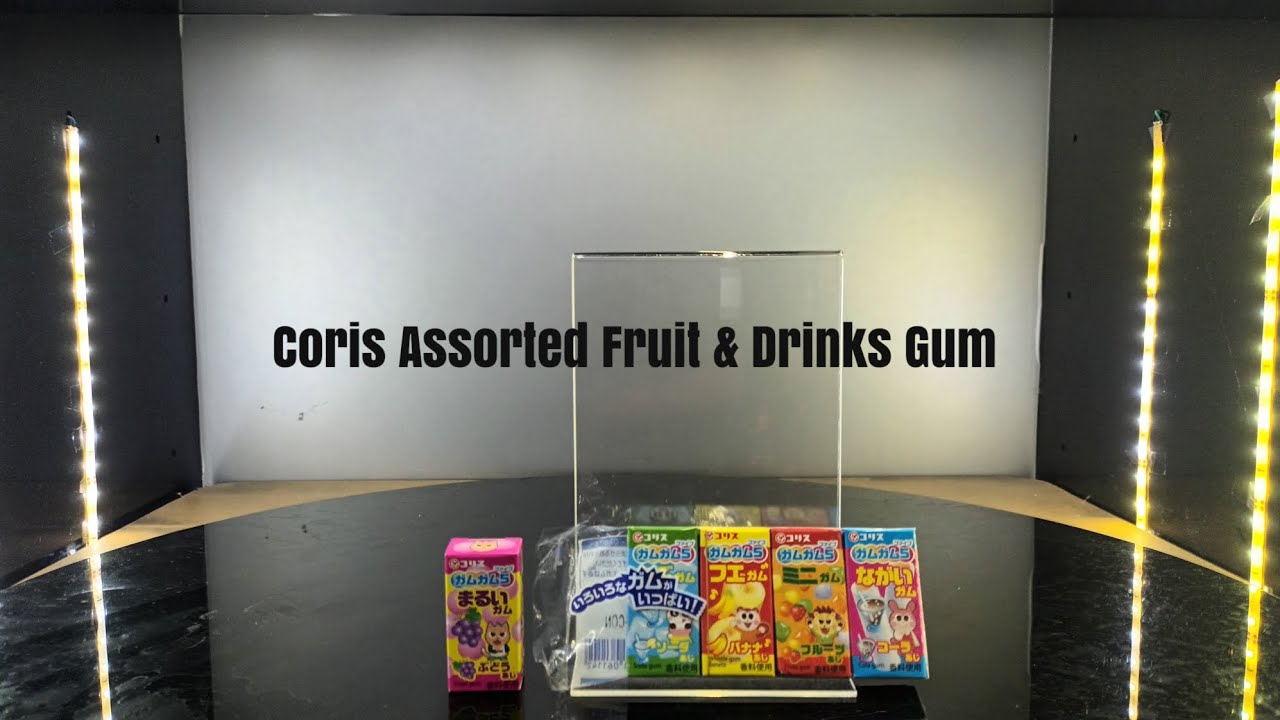 DISPLAY NO 163 :CORIS ASSORTED FRUITS & DRINKS Chewing Gum #permenkaret ...