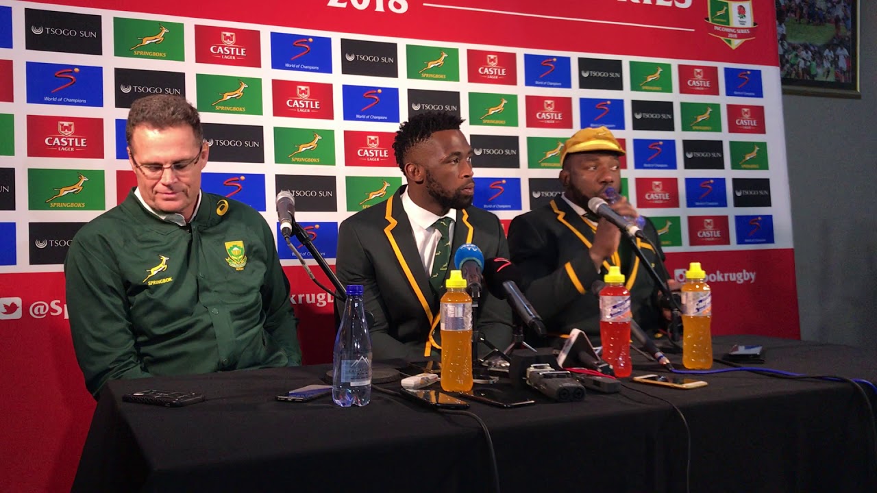 Springbok press conference, Part 1 (16/06/18) - YouTube