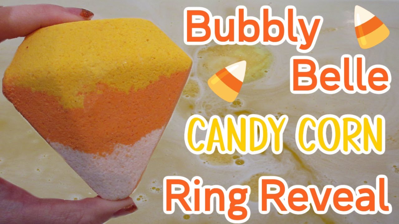 Candy Corn Bath Bomb with Ring Hidden Inside | Bubbly Belle Reveal ...