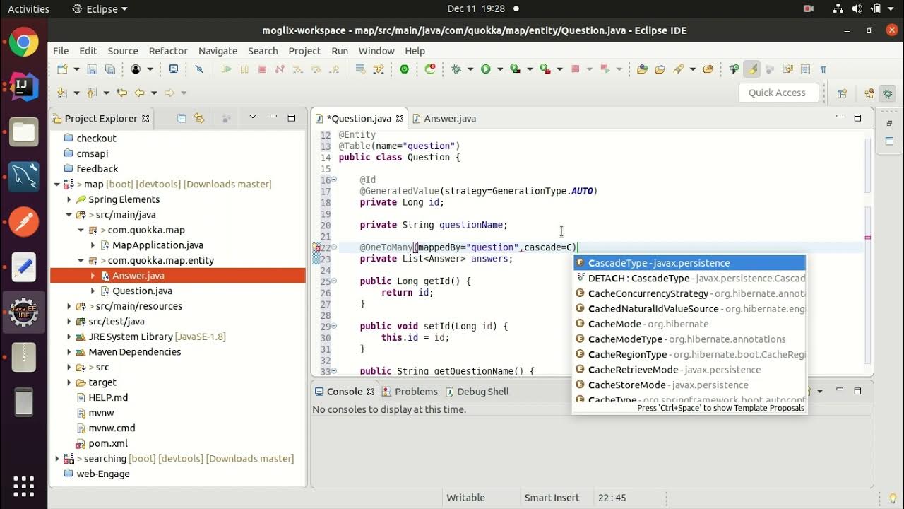 Spring Data JPA Relationships ManyToOne & OneToMany JsonBackReference bi-directional - YouTube