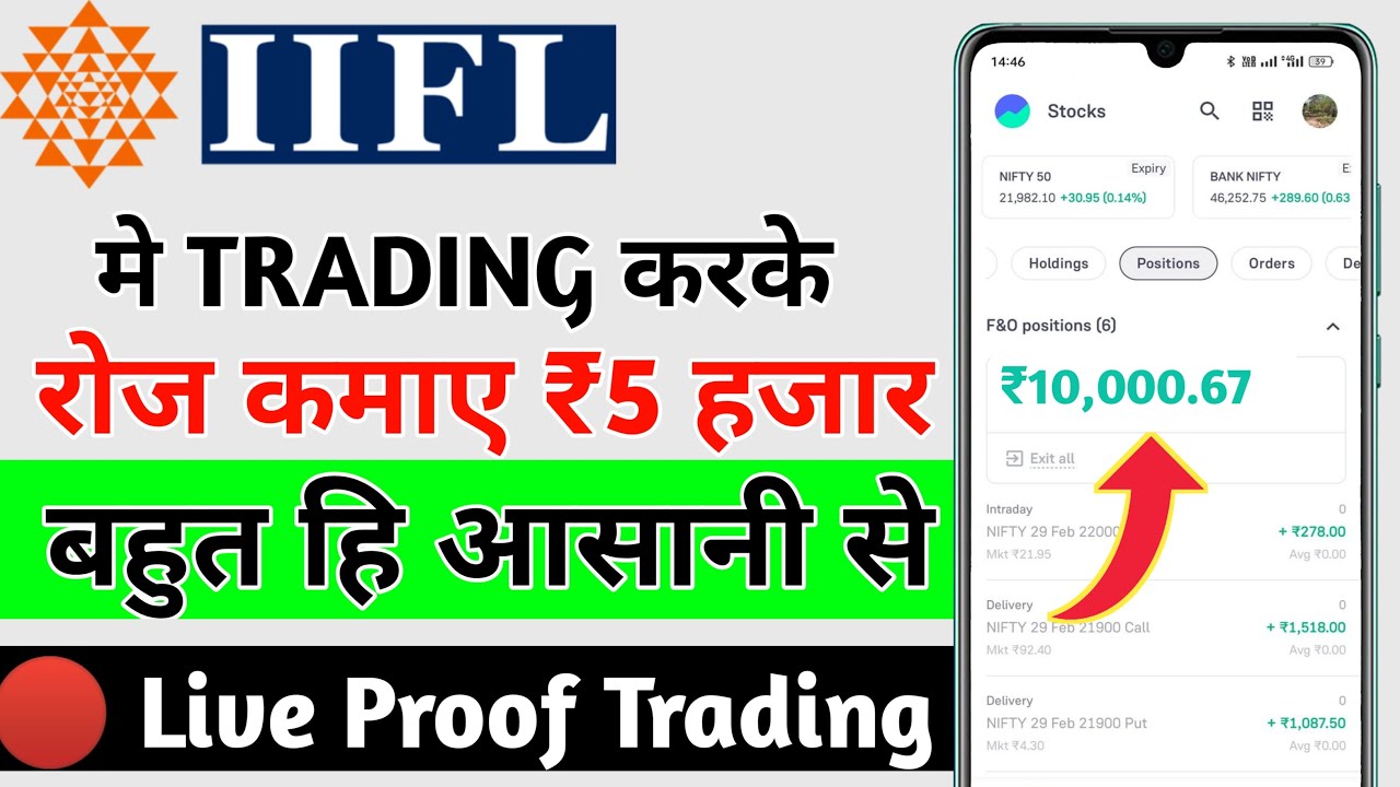 First Trade In iiFL ! Intraday Trading Strategy In Hindi 2024 - YouTube