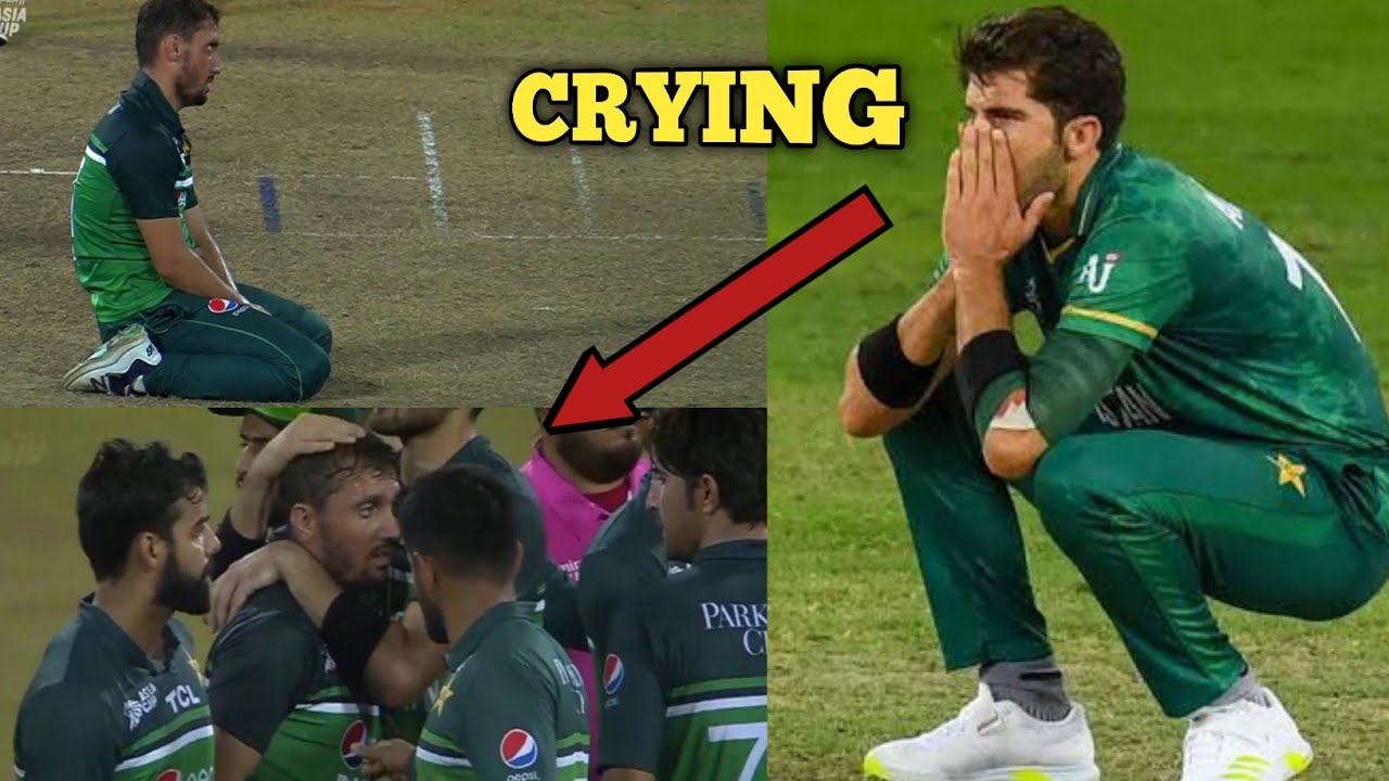 Pakistani players are crying after getting out from Asia cup - YouTube
