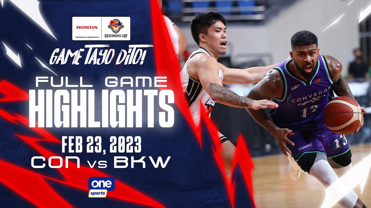 Converge vs. Blackwater highlights | Honda S47 PBA Governors' Cup - Feb ...