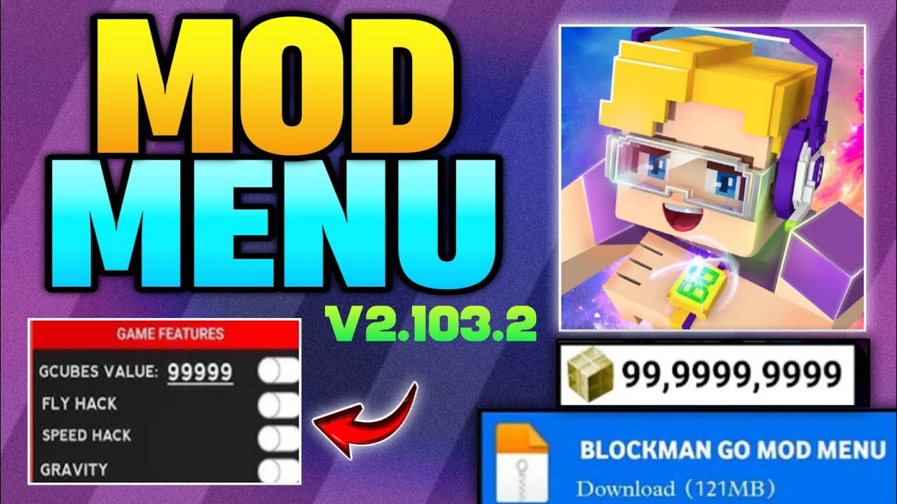 Blockman Go Mod Menu APK v2.103.2 Mod apk 2025 Unlimited GCUBES, Fly ...