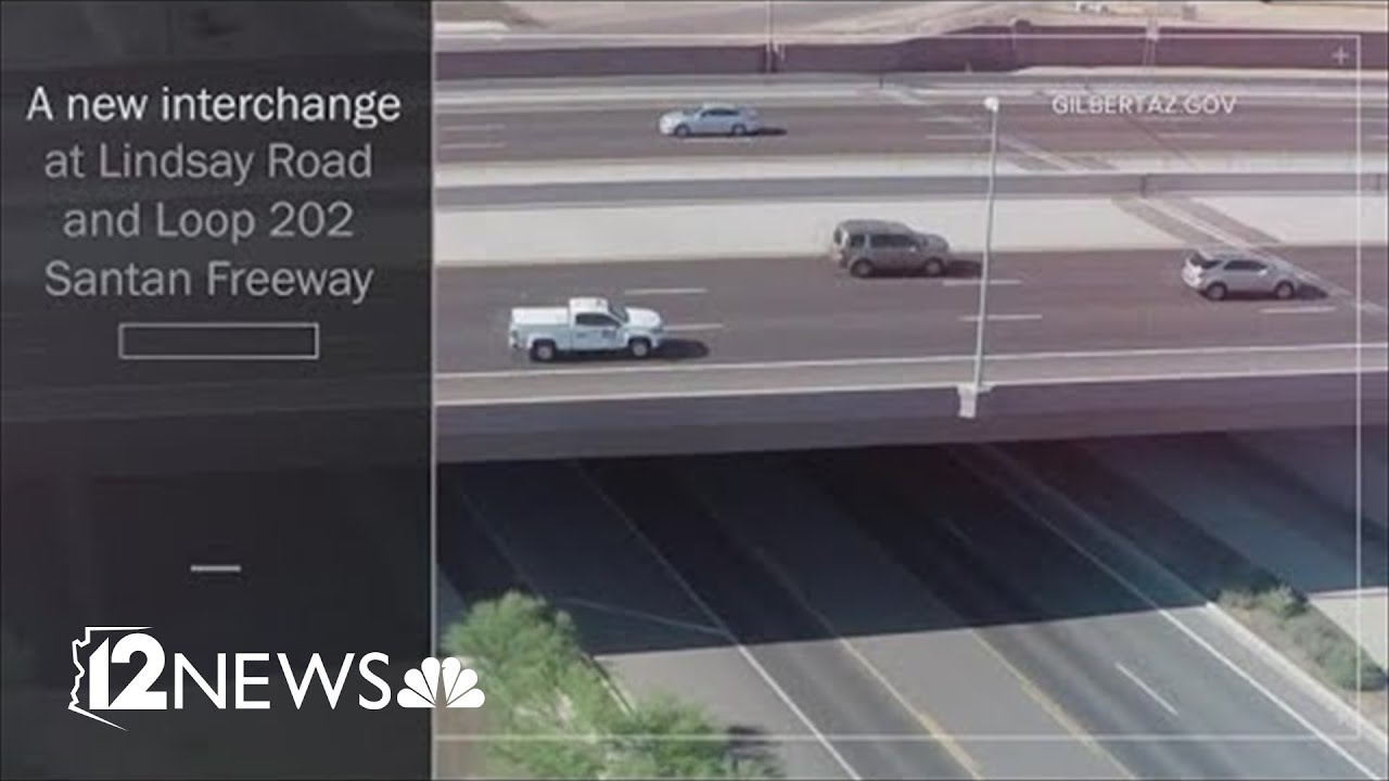 Construction progressing on Loop 202 Santan project in Gilbert - YouTube