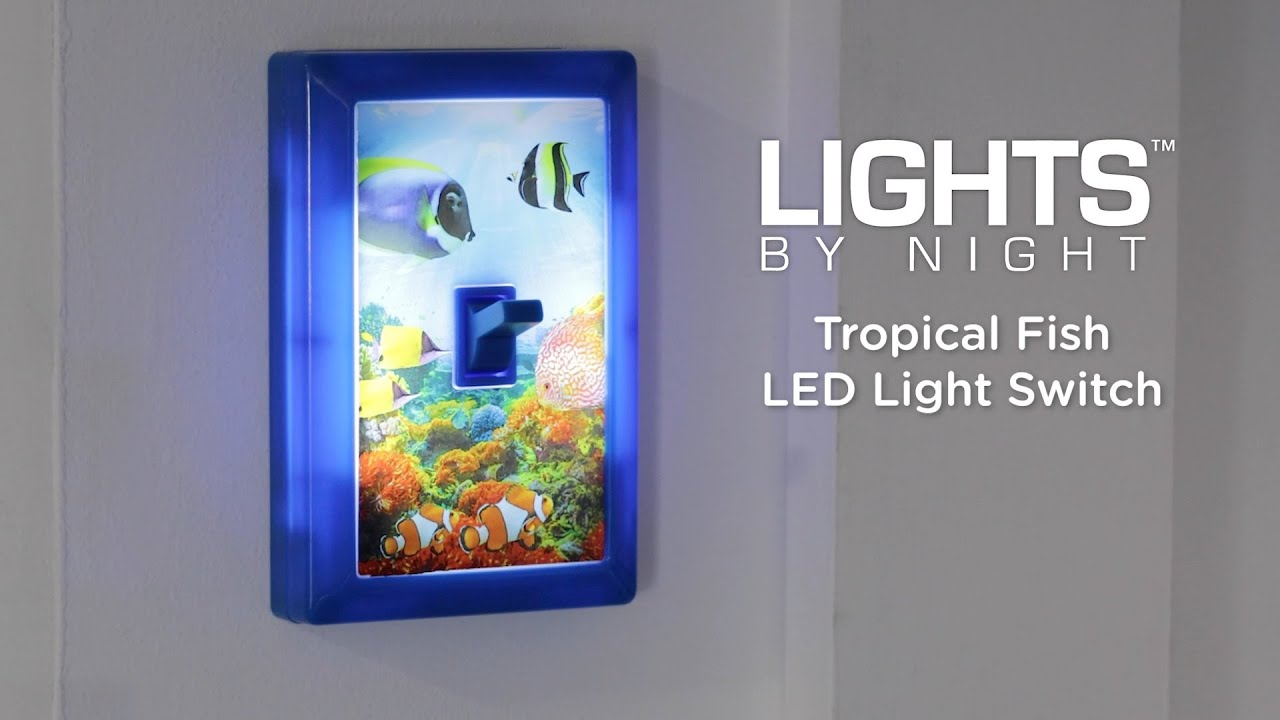 73707: Lights by Night Tropical Fish LED Light Switch - YouTube