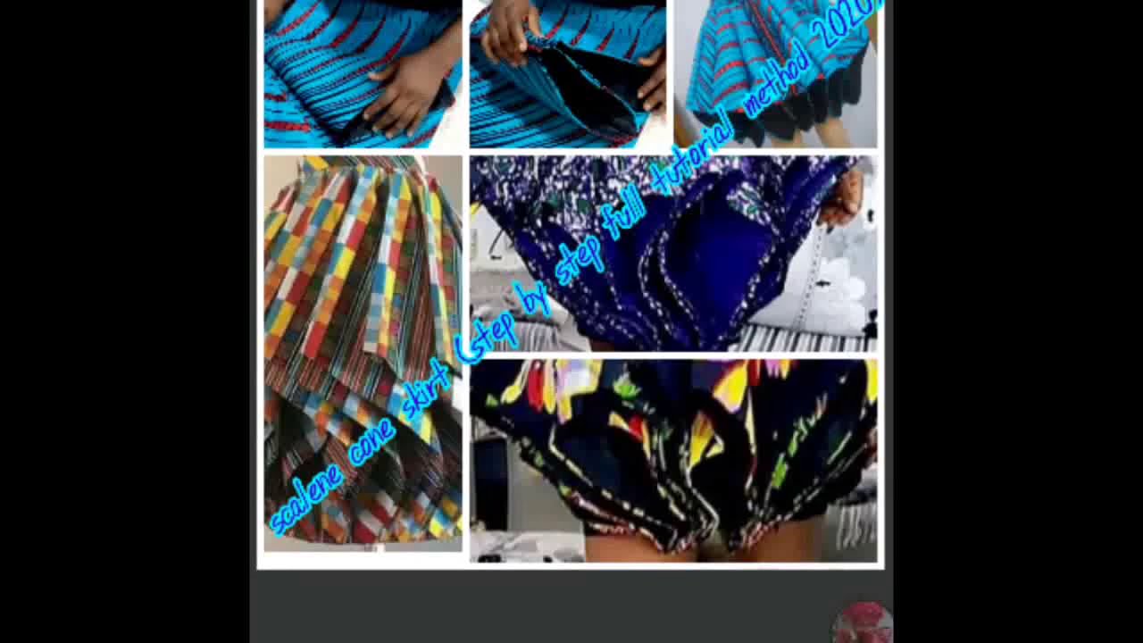 How To Cut And Sew A Cone Scalene Skirt Part 2(Step by Step Full ...