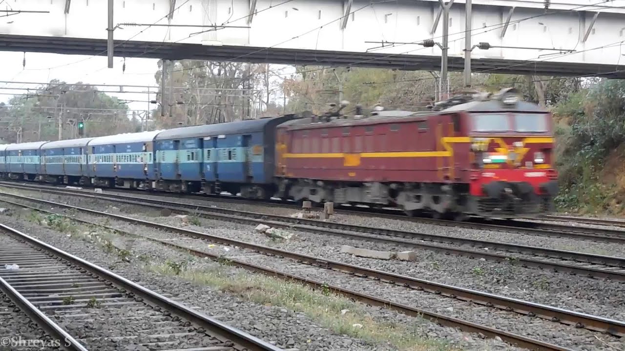 TRAIN Skip WITHIN 20 Seconds| TOP SPEED KYN WCAM2| 17617 NANDED TAPOVAN ...