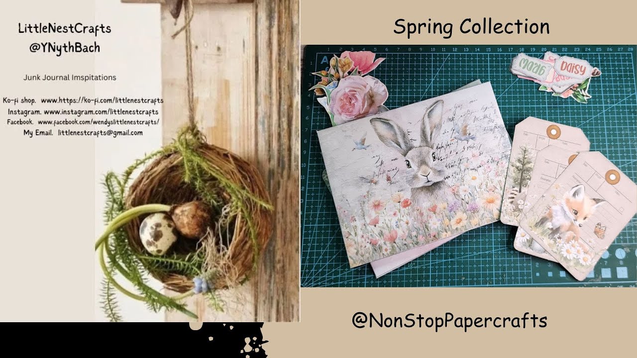 Non Stop Papercrafts Spring Blossom kit = DT Project. Folio 1 - YouTube