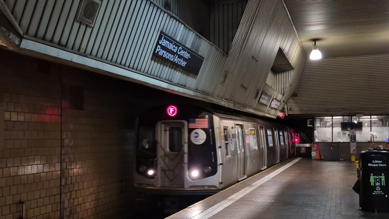 MTA: R160 F trains to/from Jamaica Center Parsons/Archer - YouTube