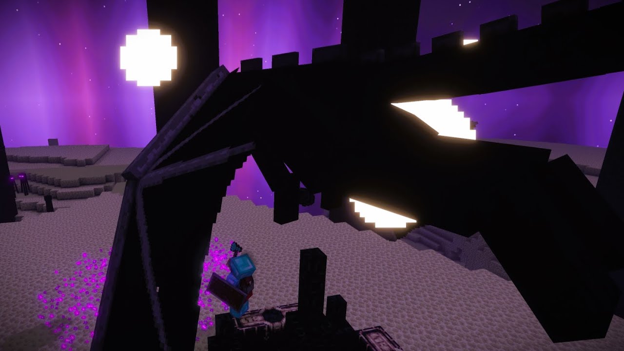 Enderdrachen besiegen und Elytra holen | Minecraft Create: Above and ...