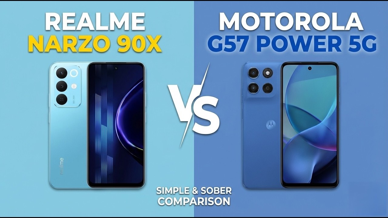 Realme Narzo 90X vs Motorola G57 Power 5G Full Comparison ⚡ Battery ...