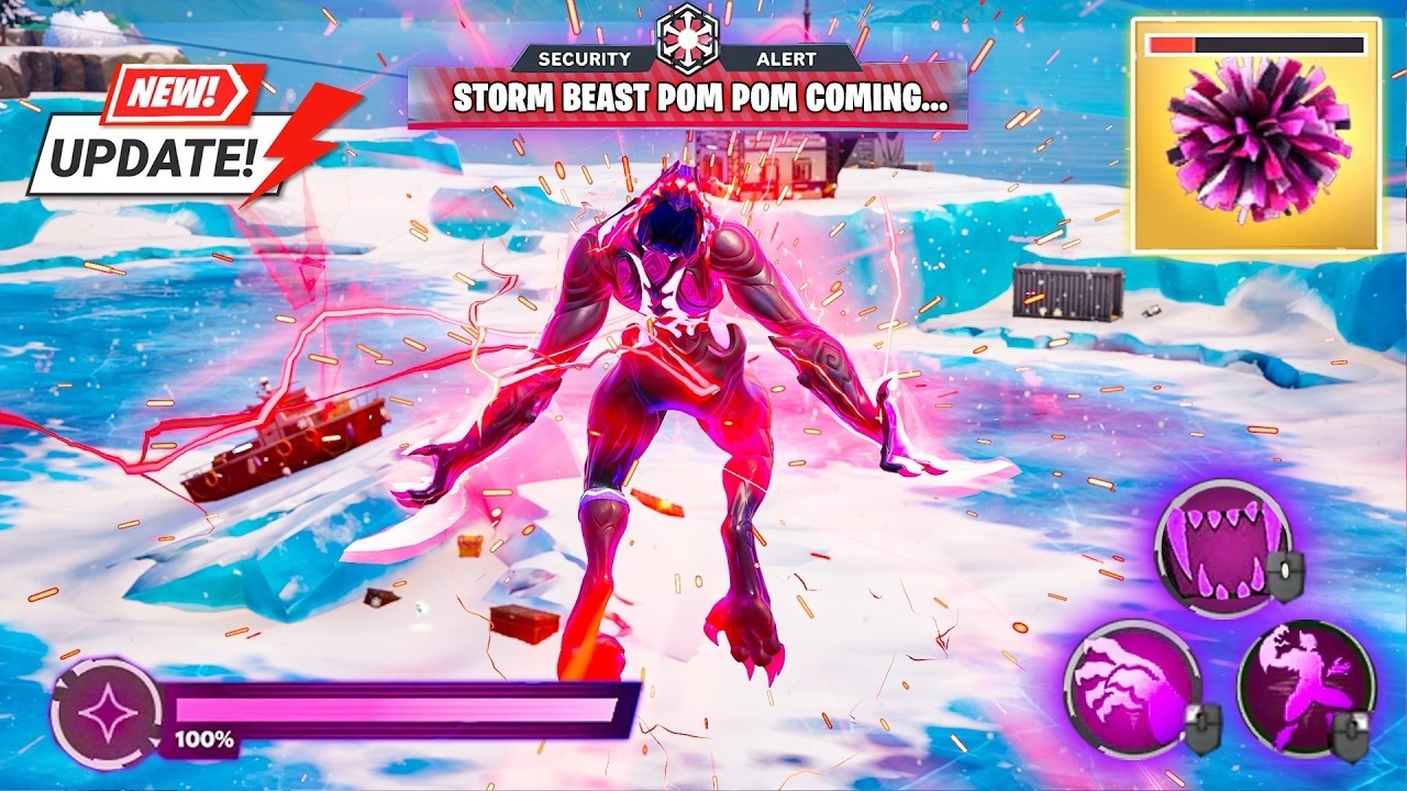 *NEW* FORTNITE STORM BEAST POM POMS IS BACK! - YouTube