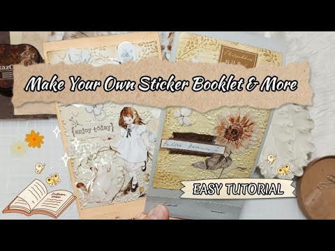 Sticker Booklet Made Easy- Matchbook Style #journaling #journalwithme # ...