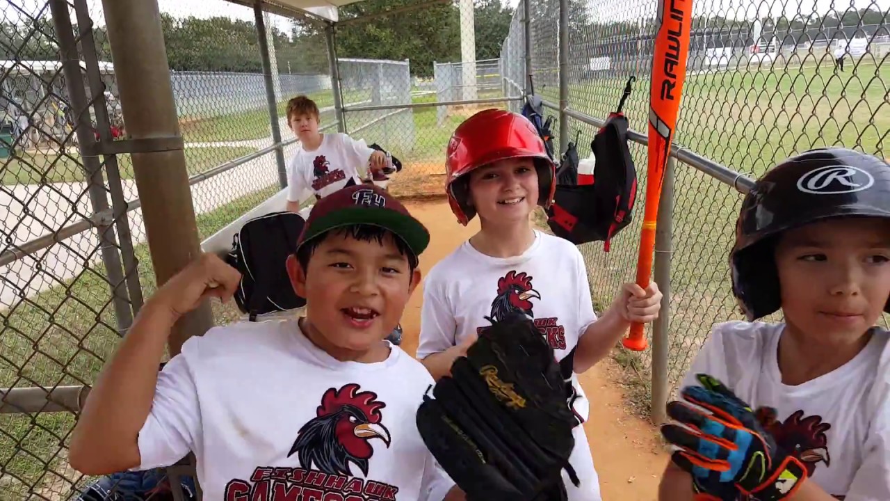 Fishhawk Youth Baseball Major Gamecocks Infield Hit by Andrew - YouTube