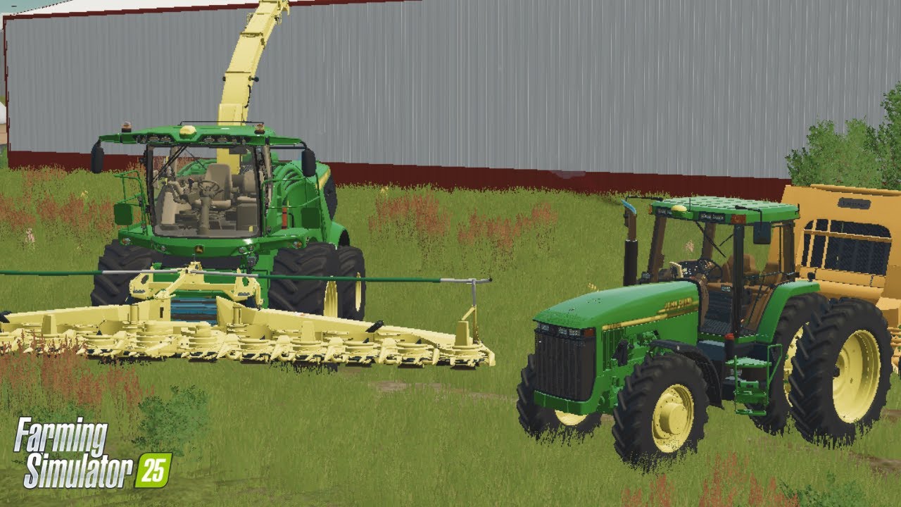 Baling Hay and Chopping Corn on New Glarus, Wi | FS25 - YouTube