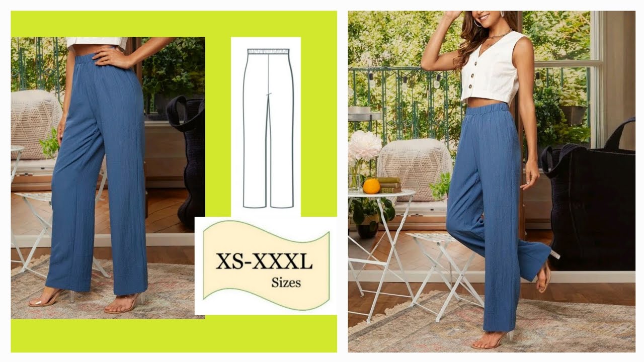 Sew these pants in 30 minutes with PDF Pattern that I give you - YouTube