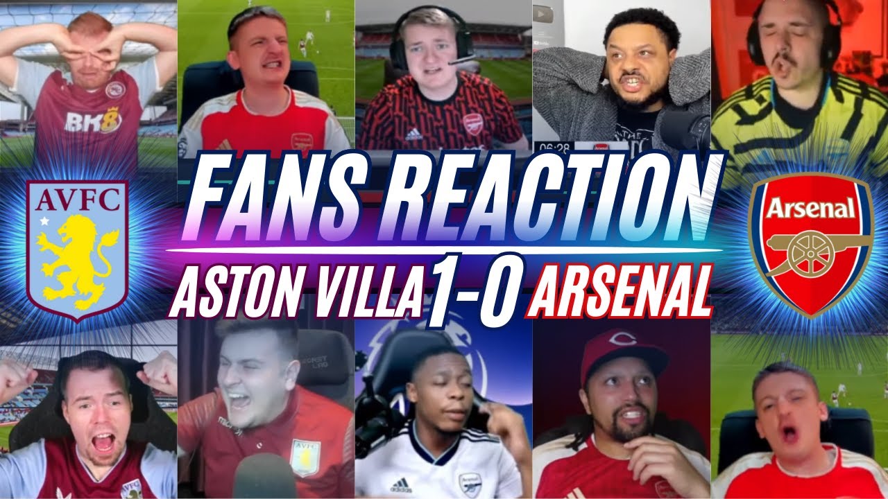 PREMIER LEAGUE FANS REACTION TO ASTON VILLA 1-0 ARSENAL | PREMIER ...