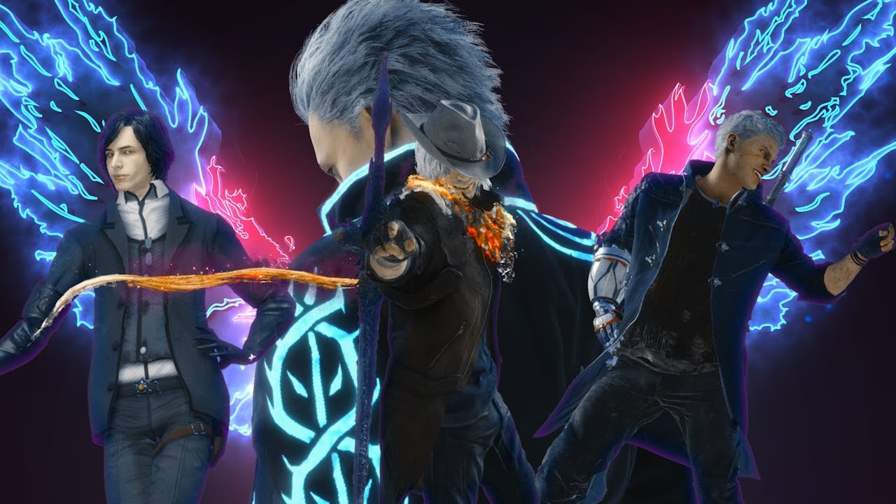 Starring the DMC Crew - Devil May Cry 5 Combo Montage (Dante, Vergil ...