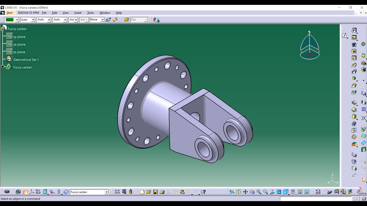 #P1 Catia V5 Part Design tutorial - YouTube
