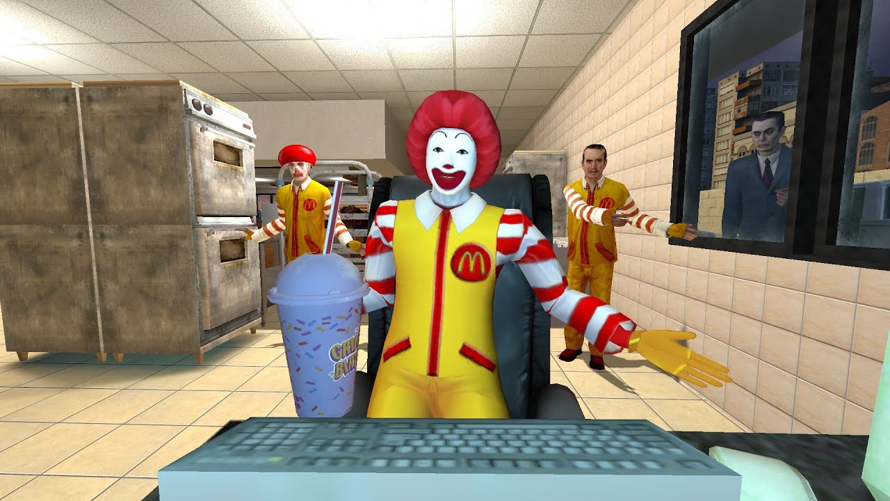 Ronald McDonald tries the Grimace Shake (bad video) - YouTube