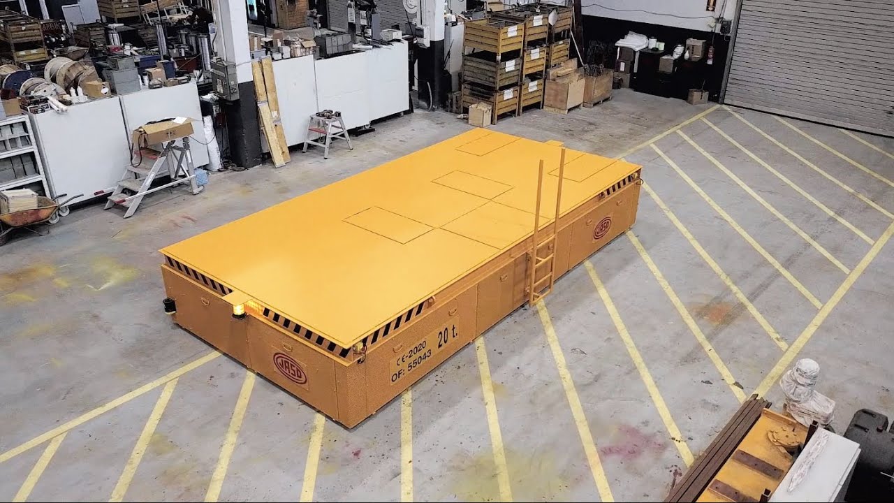 Transfer cart (AGV) - YouTube