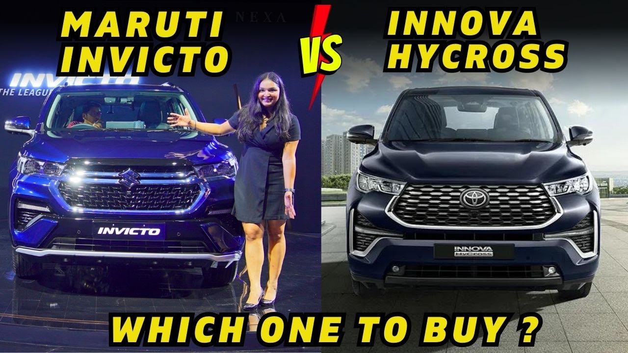 Innova Hycross Vs Maruti Invicto | Maruti Suzuki Invicto Vs Toyota ...