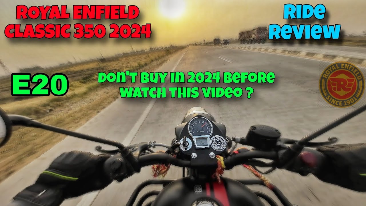royal Enfield classic 350 bs7 2024 details ride review | stealth black ...
