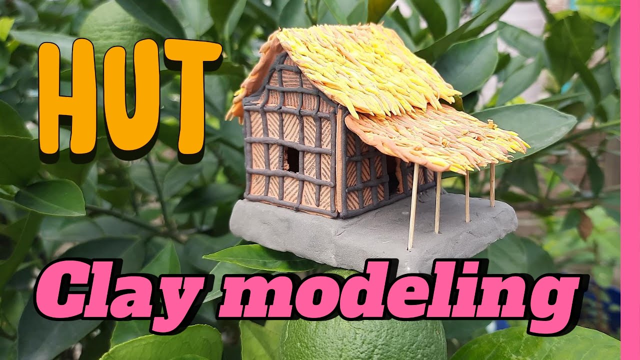 DIY Miniature Clay Hut Build a Tiny Village House - YouTube