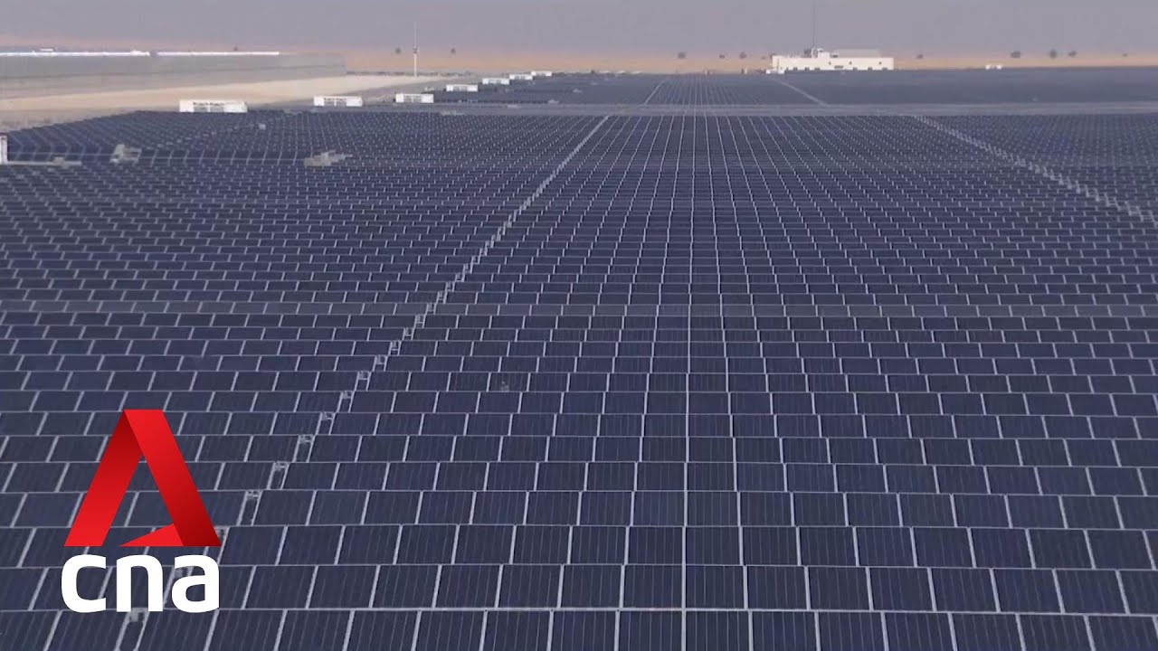A look at the world's largest single-site solar plant in the UAE - YouTube