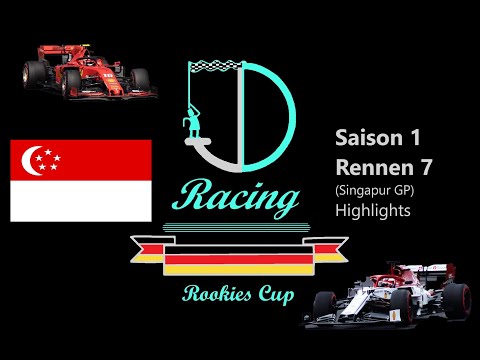 Rookies Cup Highlights Saison 1 Rennen 7 ll F1 2019 Singapur GP