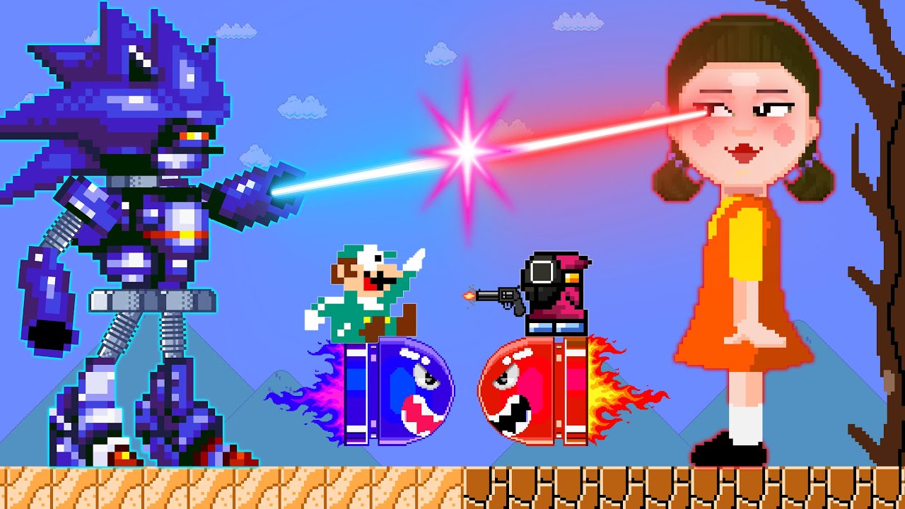 Mario Growing Up Can Escapes SQUID GAME Challenge? | ADN MARIO GAME ...