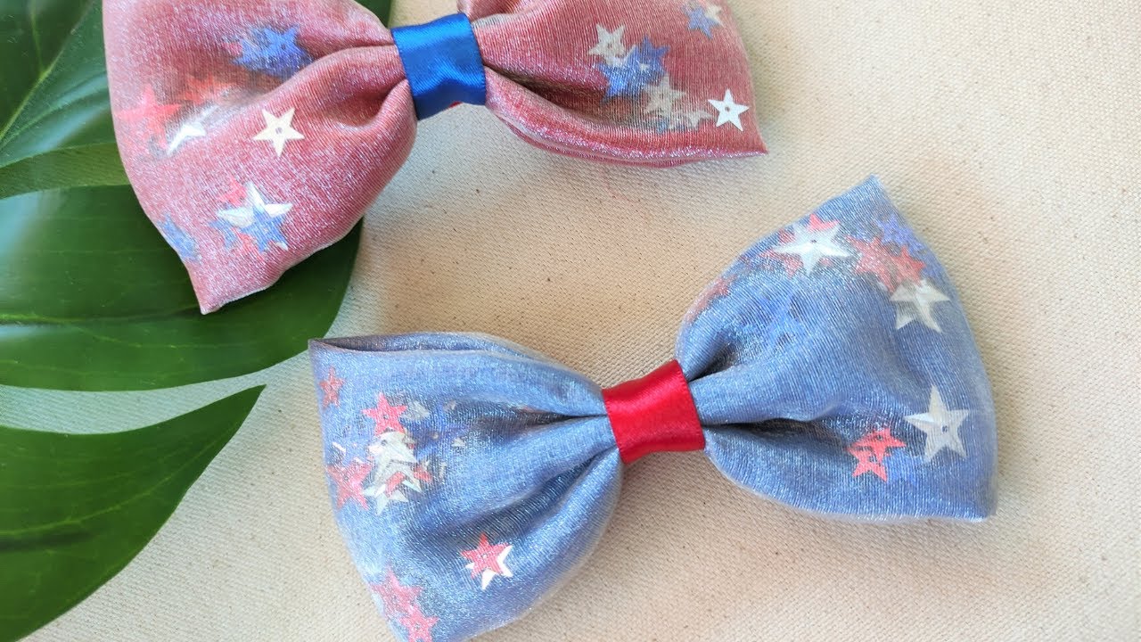 🎀 DIY Double Layers Hair Bow - YouTube
