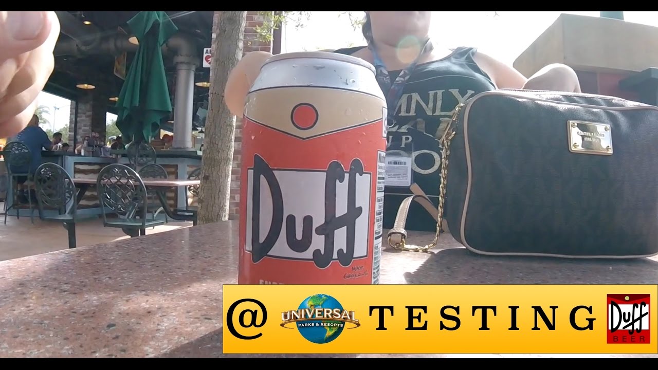 Discovering Duff Beer @ Universal Studios - YouTube